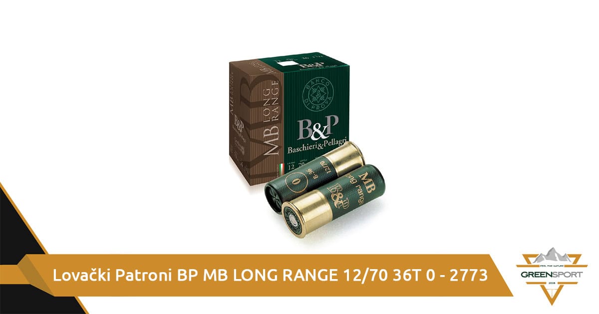 Lovački Patron BP MB LONG RANGE 12/70 36T 0 3.9mm-2773 - GREENSPORT