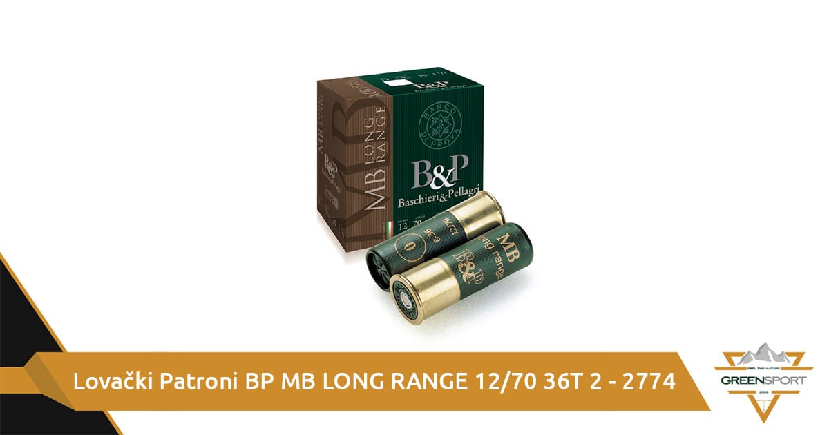 Lovački Patron BP MB LONG RANGE 12/70 36T 2 3.5mm-2774 - GREENSPORT