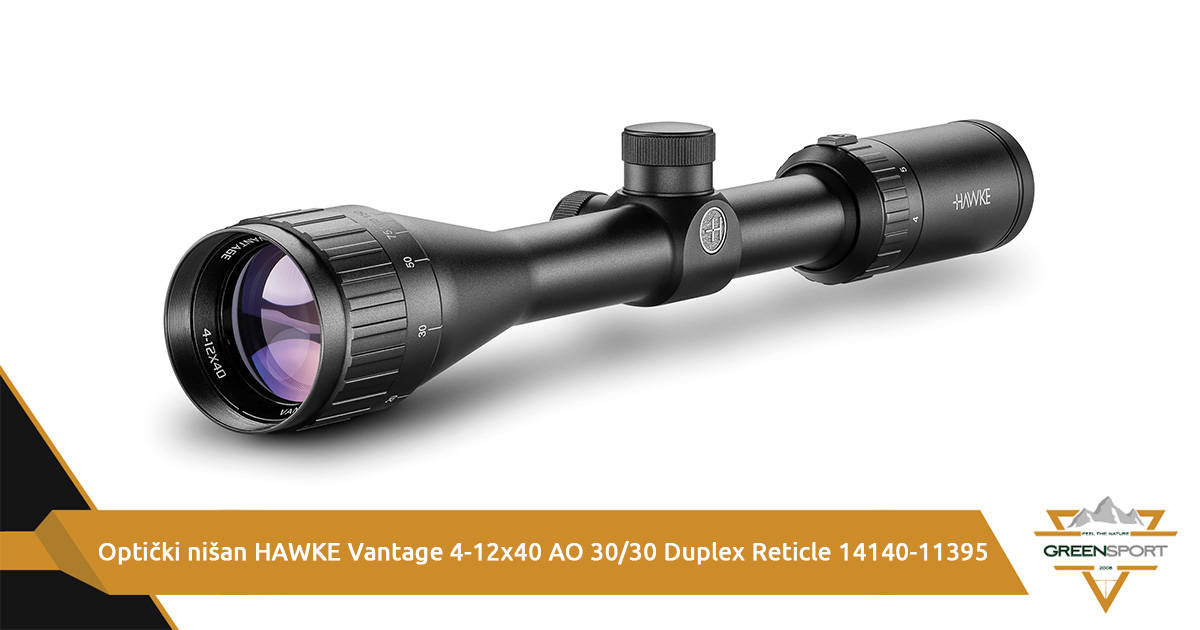 Optički nišan HAWKE Vantage 4-12x40 AO 30/30 Duplex Reticle 14140-11395 ...
