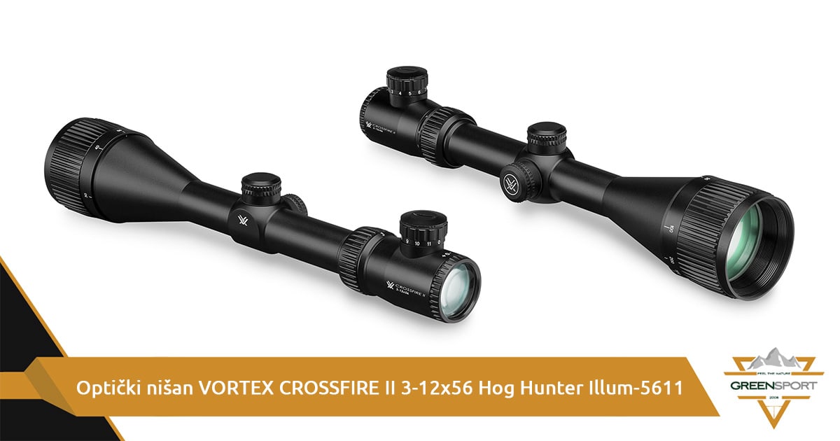 Optički nišan VORTEX CROSSFIRE II 3-12x56 Hog Hunter Illum-5611 ...