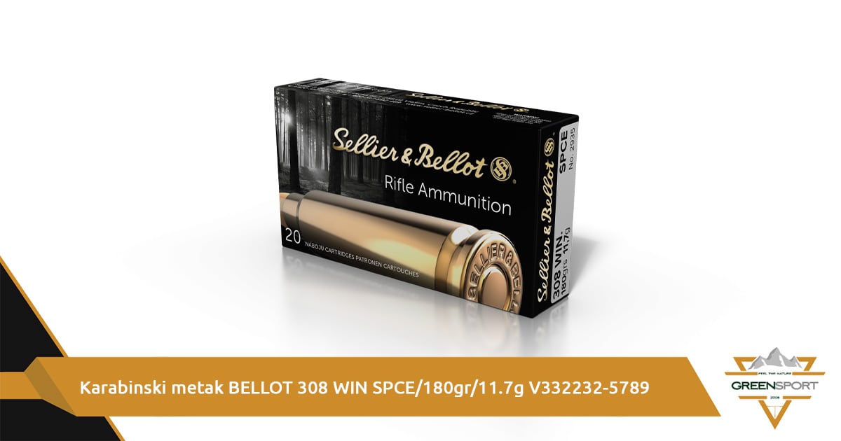 Karabinski metak BELLOT 308 WIN SPCE/180gr/11.7g V332232-5789 - GREENSPORT