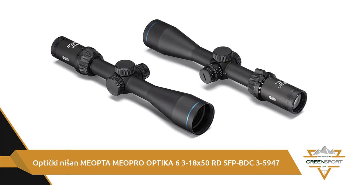 Optički nišan MEOPTA MEOPRO OPTIKA 6 3-18x50 RD SFP-BDC 3-5947 - GREENSPORT